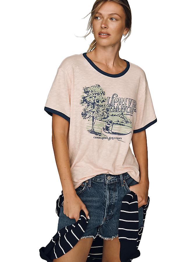 PILCRO Cotton Heritage Ringer Tee