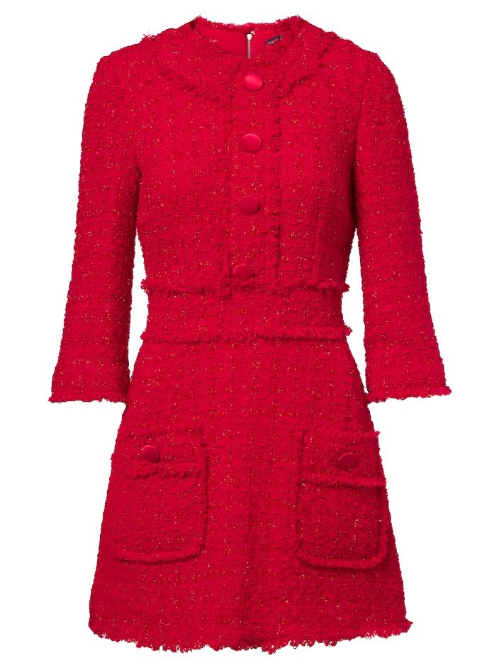 DOLCE & GABBANA DOLCE & GABBANA Cotton-Blend Tweed Mini Dress