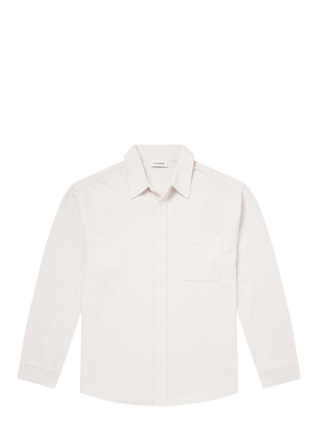 FRAME FRAME - Waffle-Knit Cotton Shirt - Men - Neutrals - S