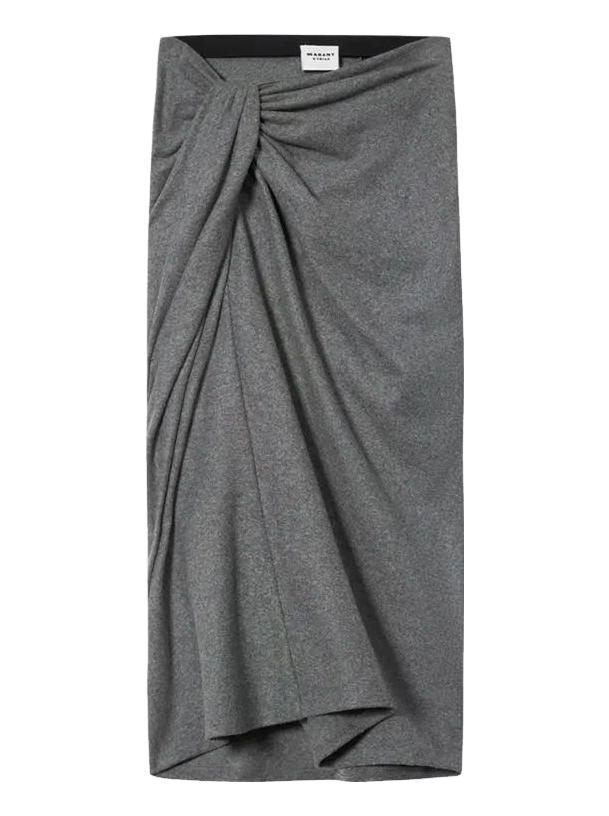 MARANT ETOILE Marant Étoile Jeldia Draped Knot Midi Skirt