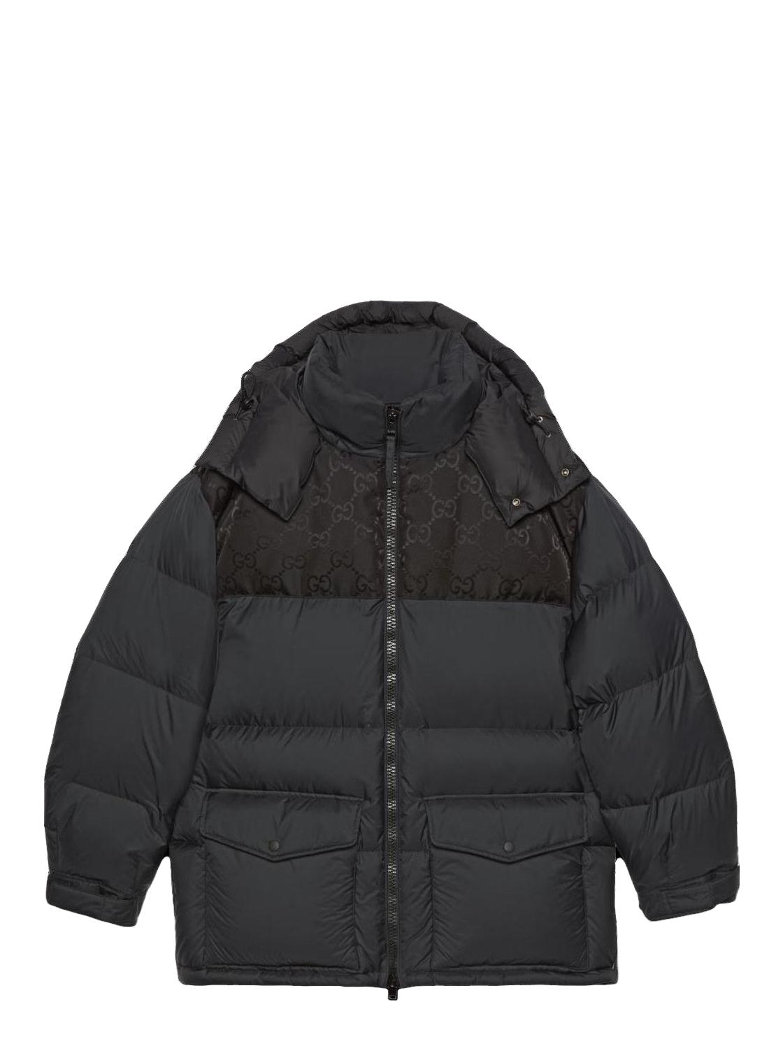 GUCCI Gucci Nylon Down Jacket with GG Inserts