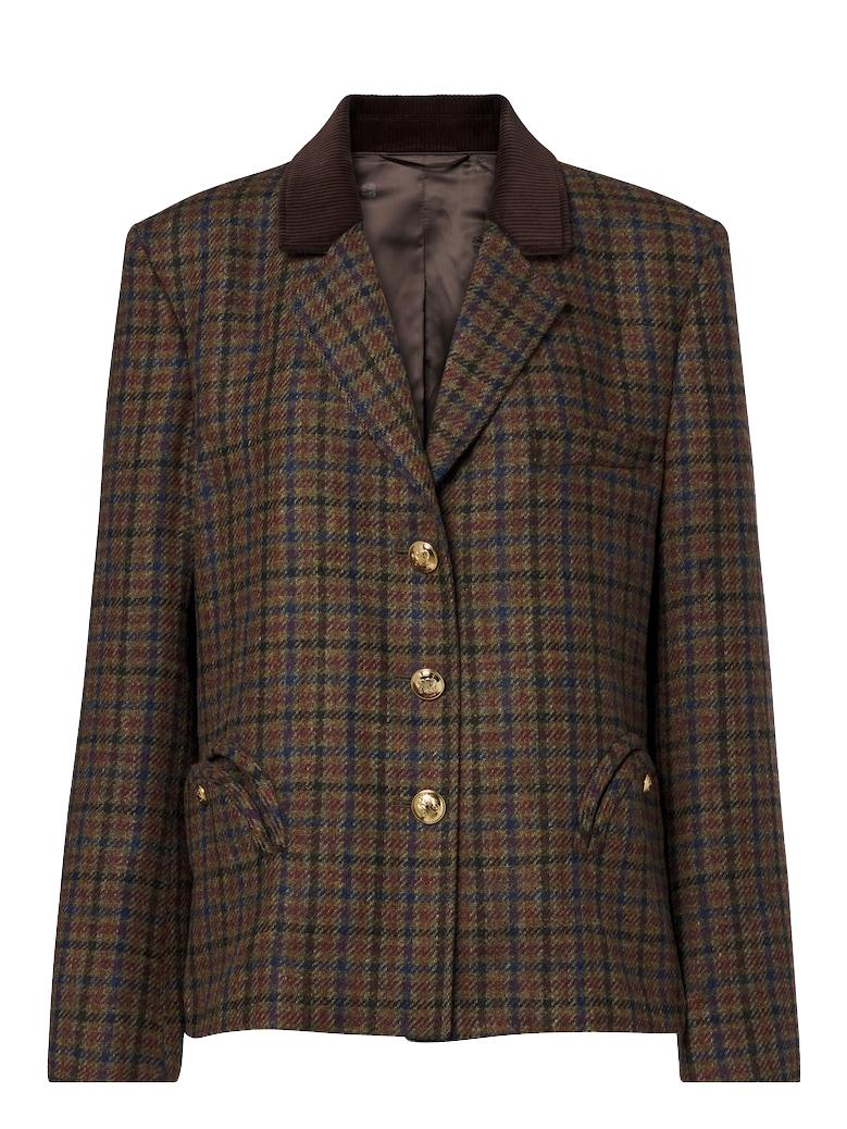 BLAZÉ MILANO blazé milano amandira shelley checked virgin wool blazer