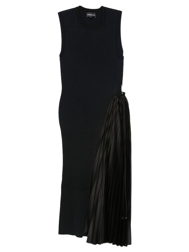 EMPORIO ARMANI Emporio Armani Sleeveless Pleated Midi Dress