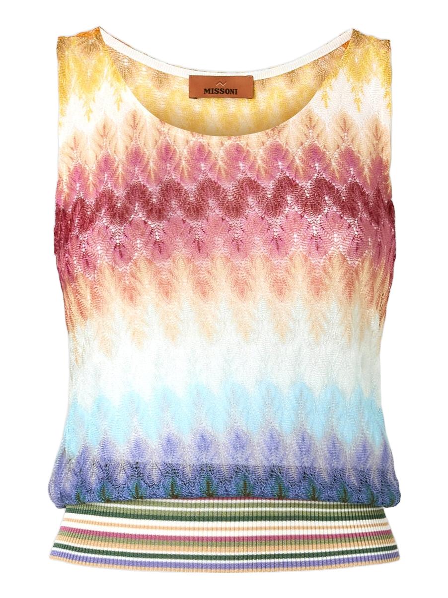 MISSONI Missoni Sleeveless Dégradé Viscose Top