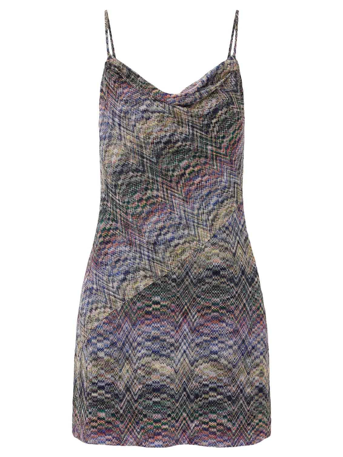 MISSONI Missoni Metallic Crochet Mini Dress