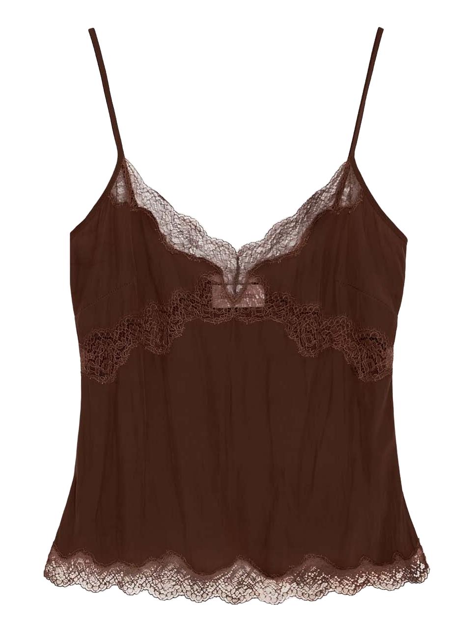 16ARLINGTON 16Arlington Clio Lace-Trimmed Satin Camisole