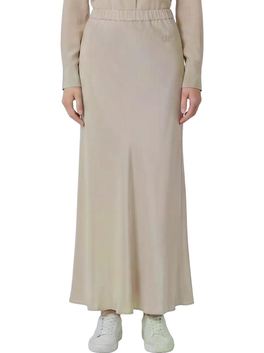 MAX MARA Max Mara Silk Monogram Maxi Skirt