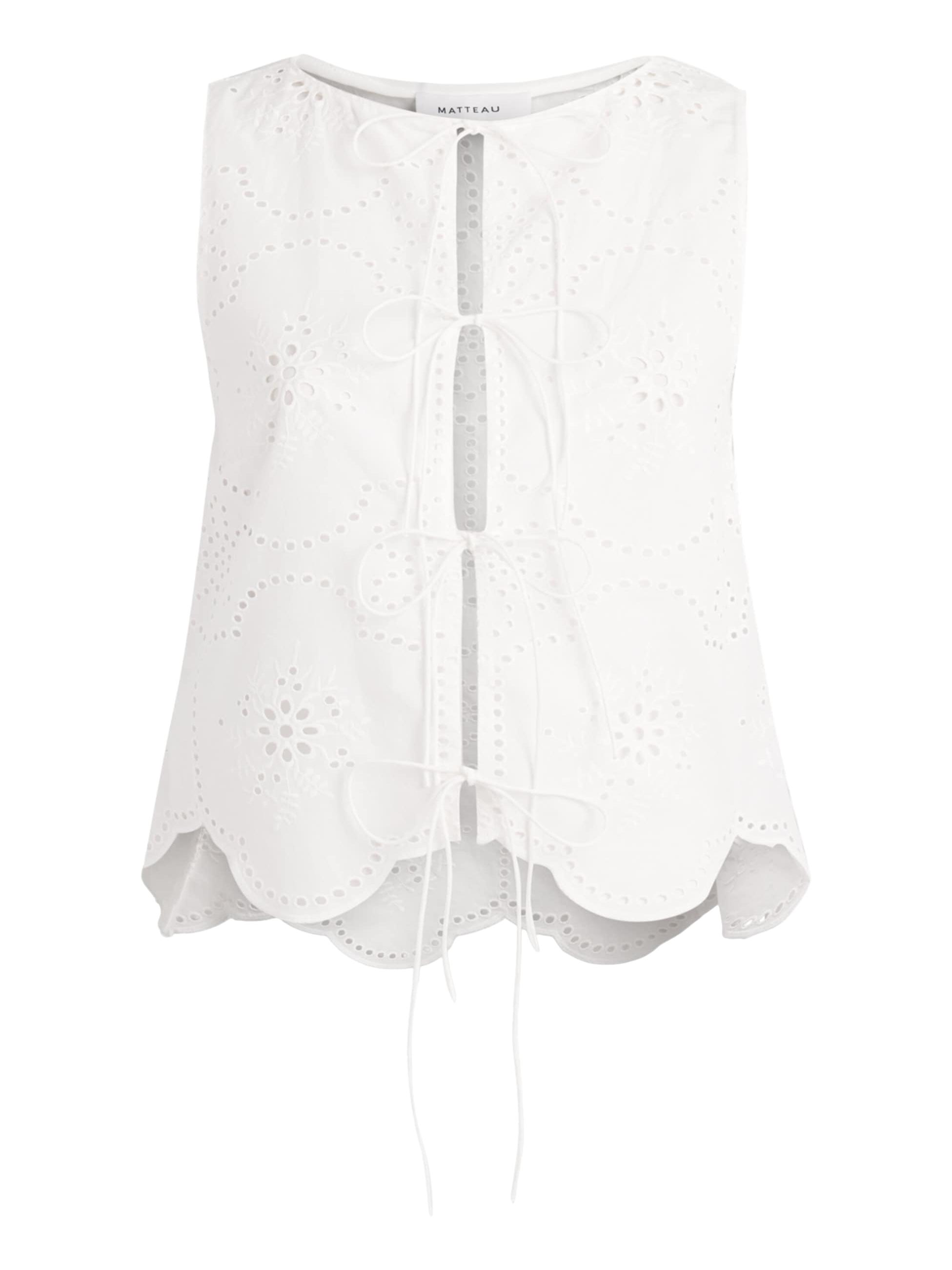 VINCE CAMUTO Vince Camuto Embroidered Sleeveless Blouse