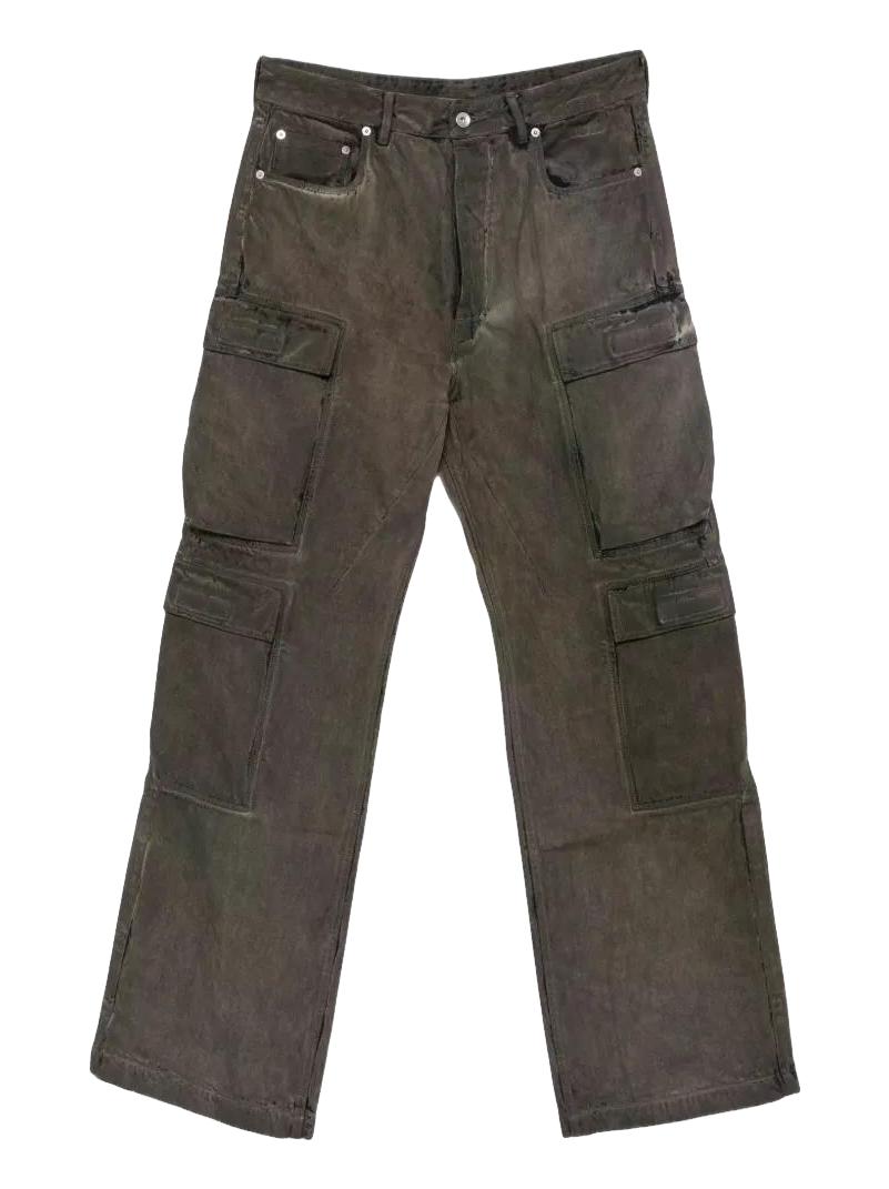 RICK OWENS Rick Owens DRKSHDW Belt-Loop Faded-Effect Jeans