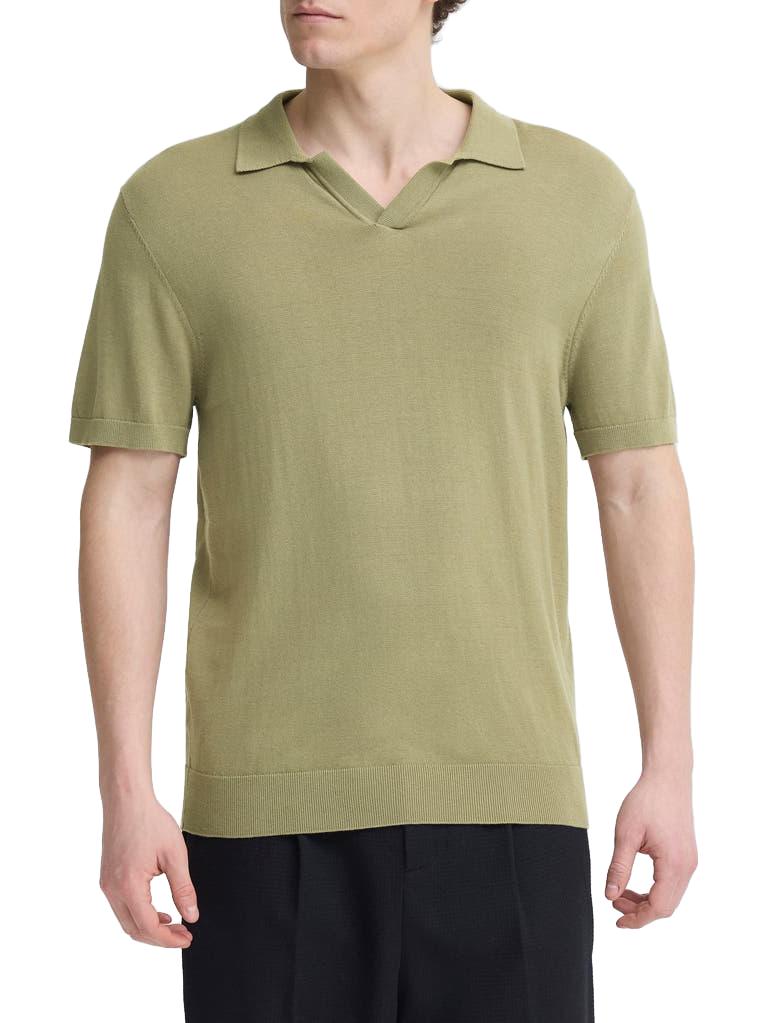 CASUAL FRIDAY johnny collar cotton polo
