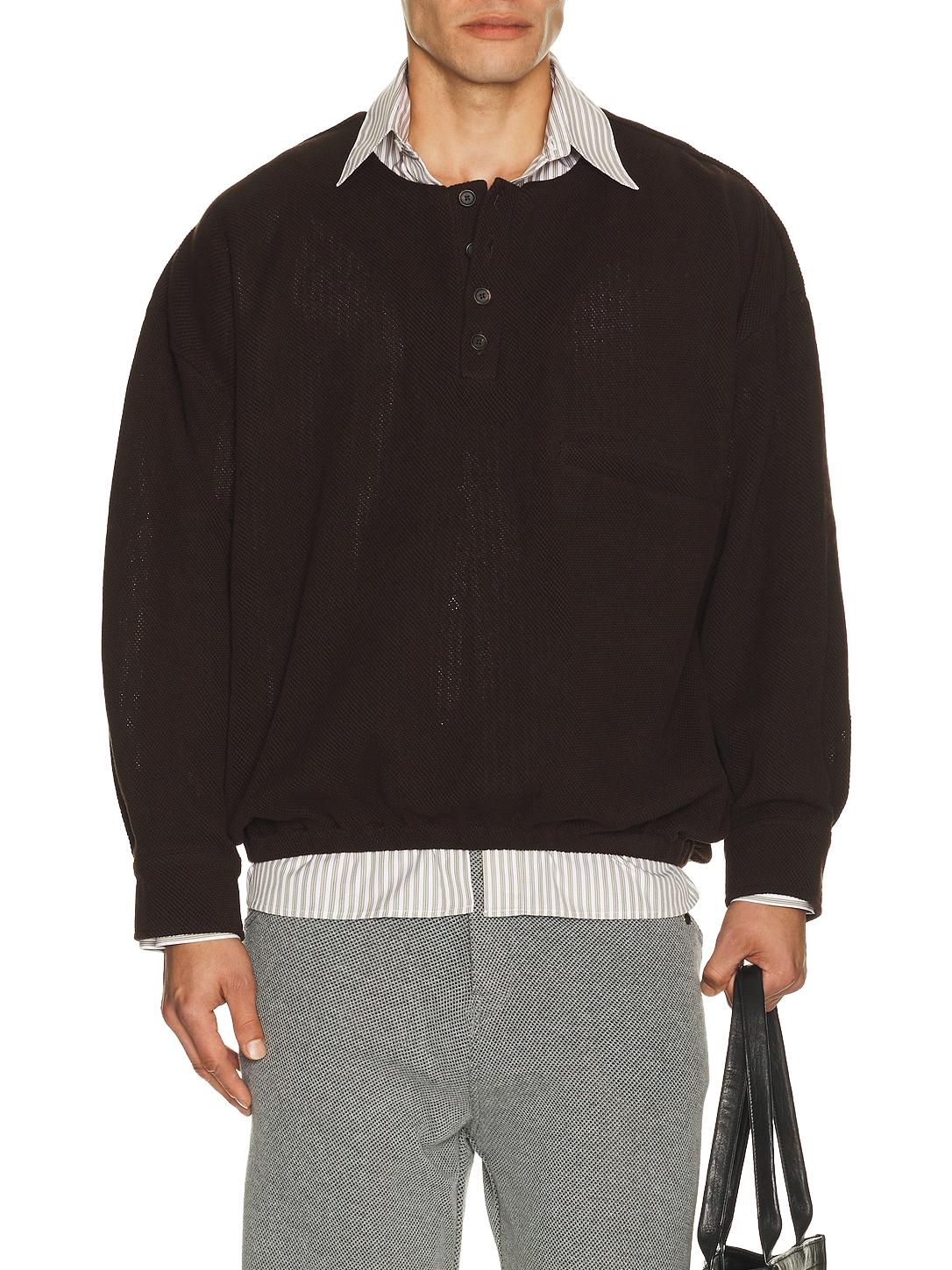 GIORGIO ARMANI shirt oversized in silk and cashmere
