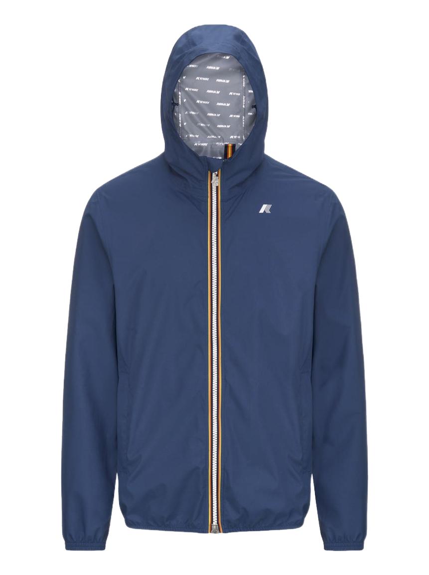 K-WAY K-Way Logo Printed Hooded Zip Jacket