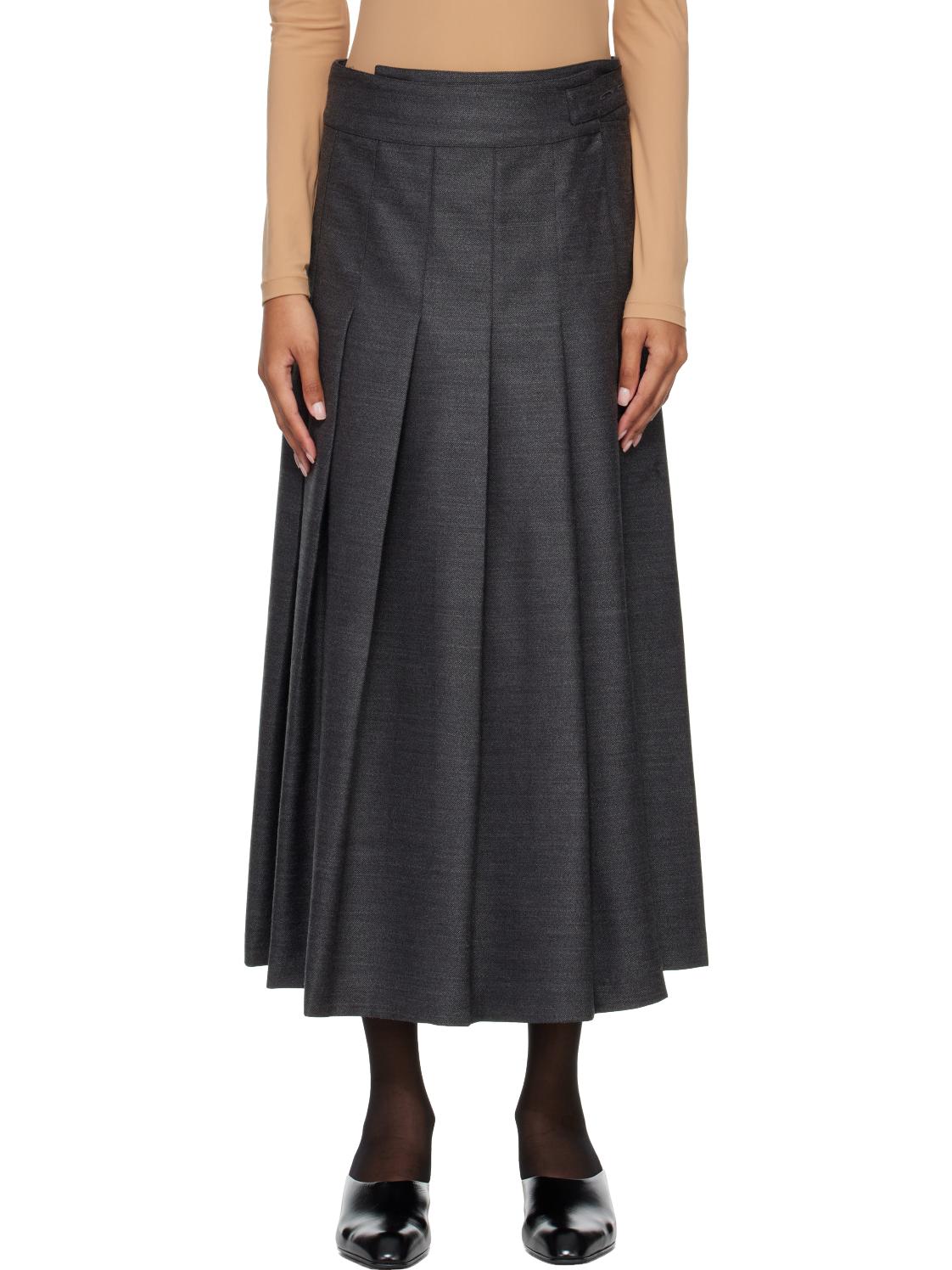 RÓHE Róhe Pleated Wrap Midi Skirt