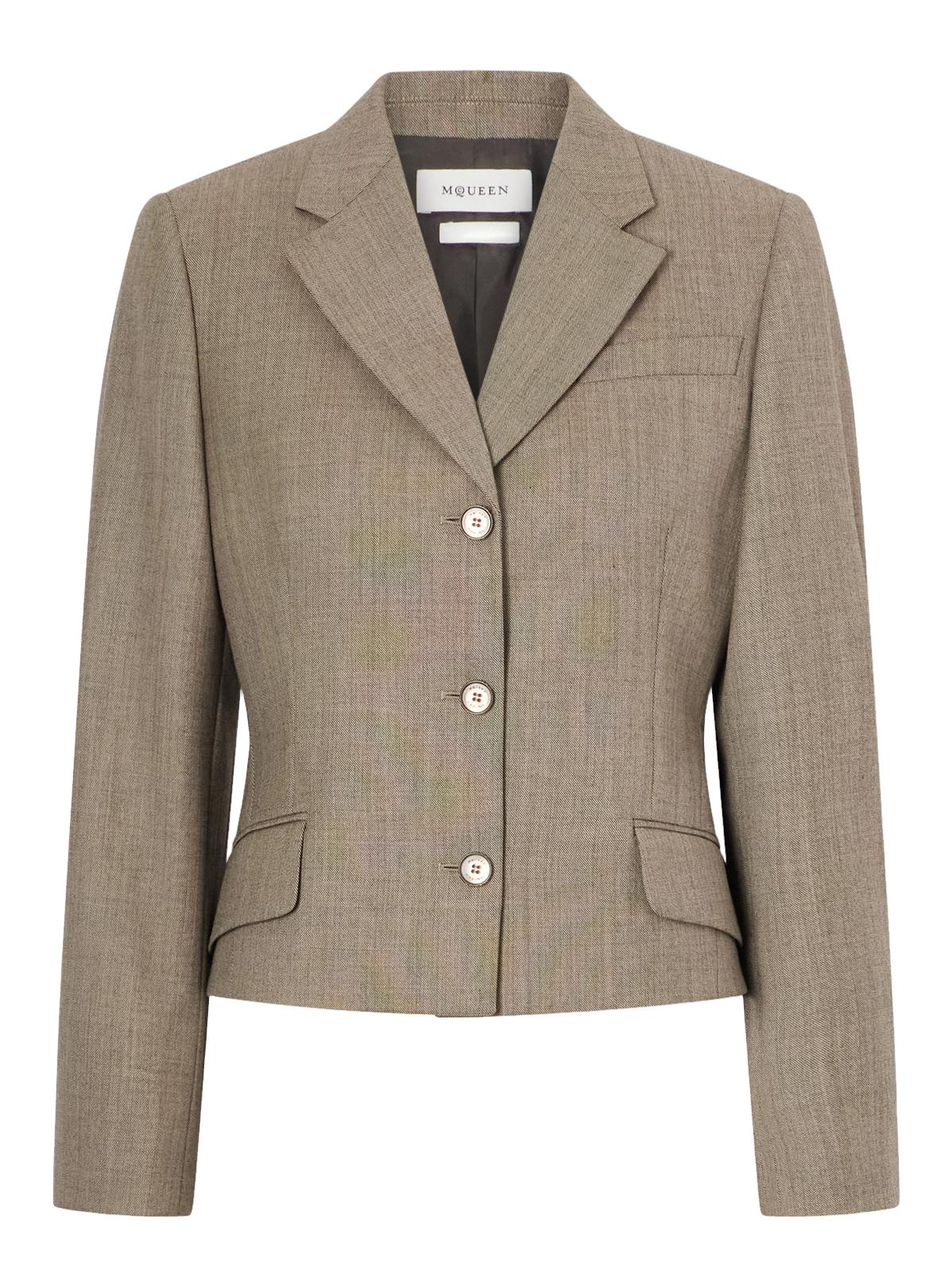 ALEXANDER MCQUEEN MCQUEEN Wool Twill Blazer
