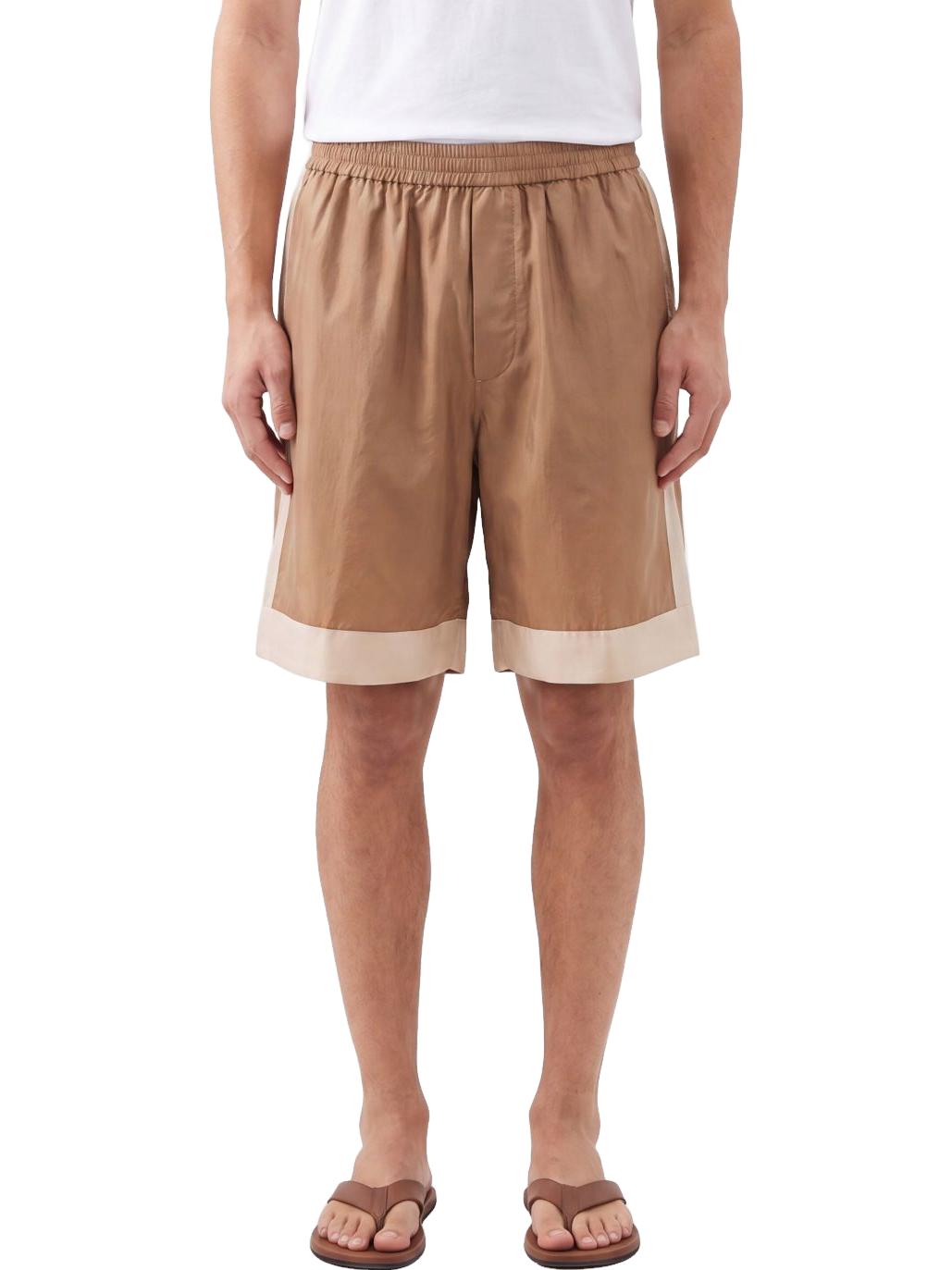 DSQUARED2 Dsquared2 Silk Athletic Shorts with Elasticated Waist and Monogram Logo