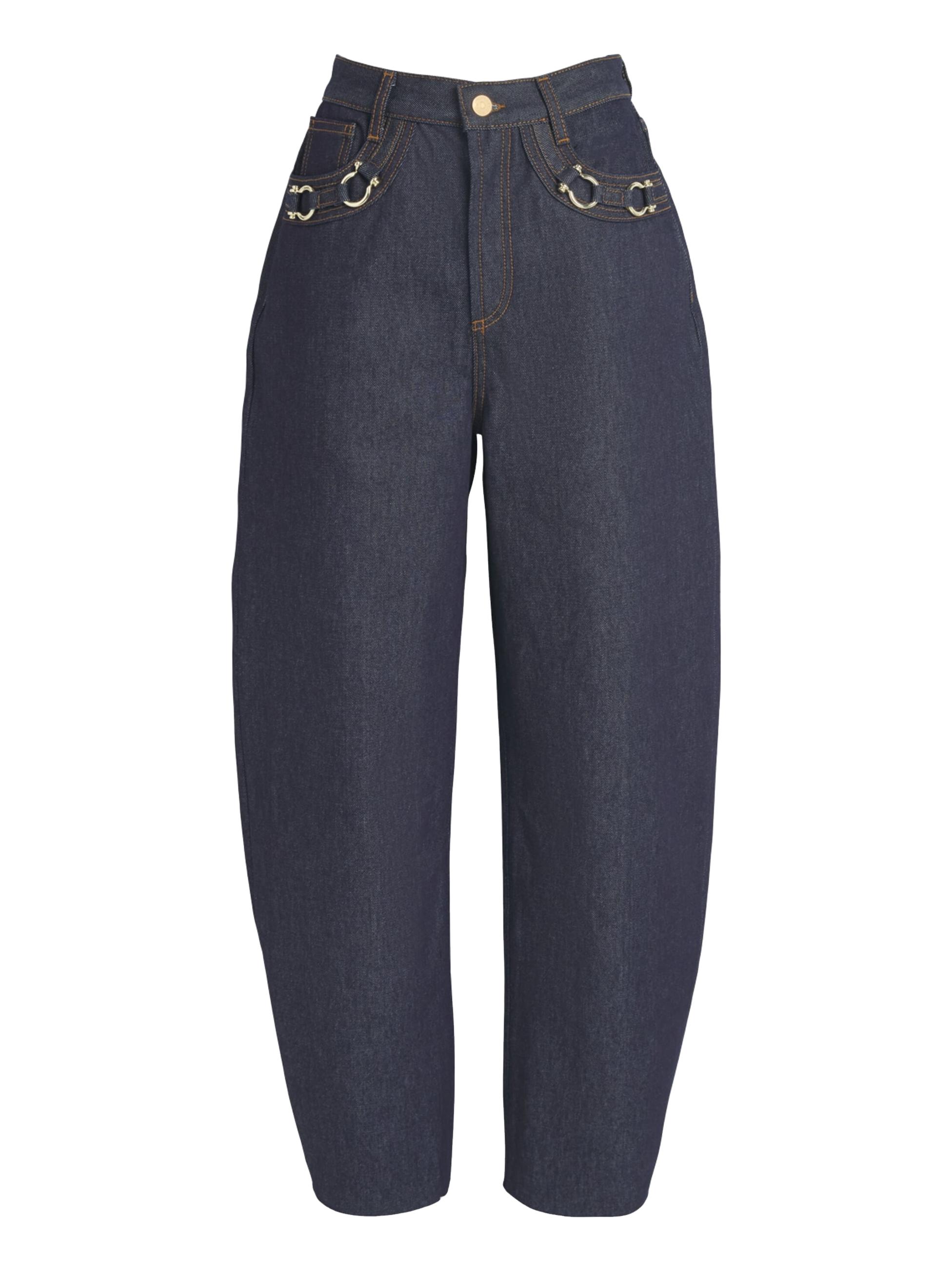 SANDRO Sandro Paris Metal-Detail Barrel Jeans