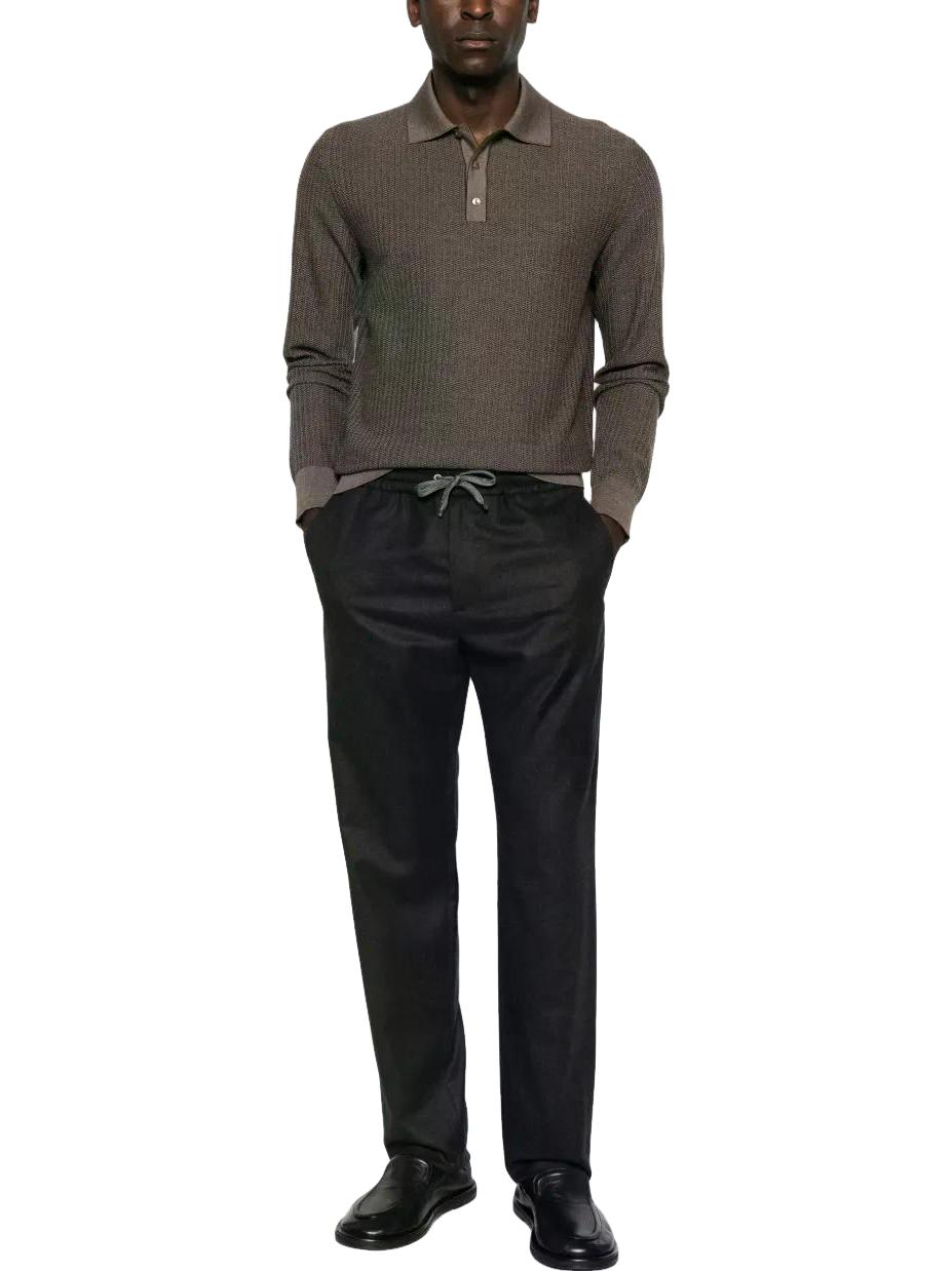 AGNONA Agnona Wool Flannel Straight Leg Trousers