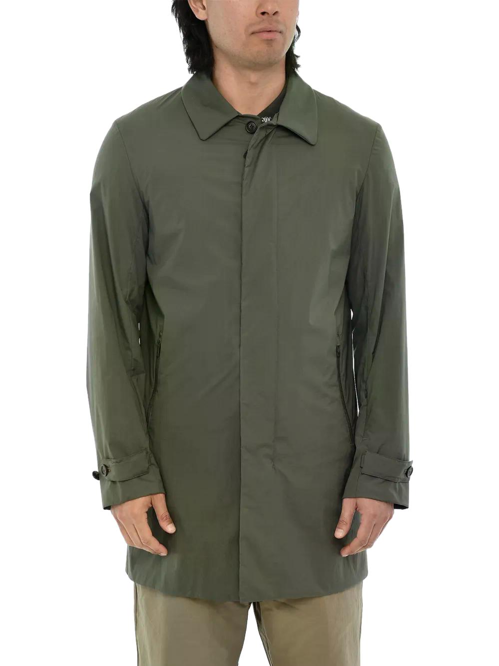 WOOLRICH Woolrich Single-Breasted Concealed Closure Coat
