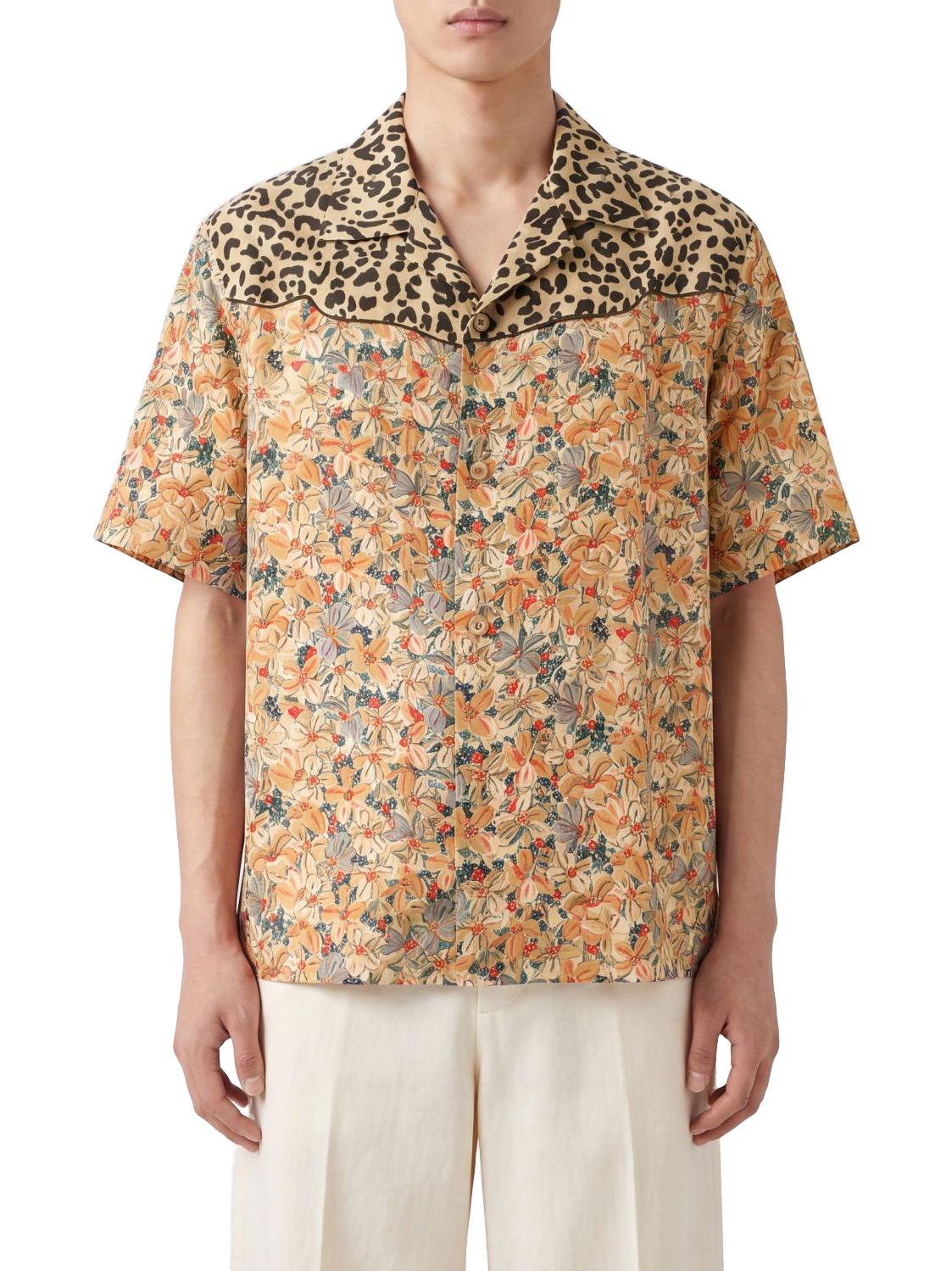 MARNI Crayon Leopard Print Silk Bermuda Shorts