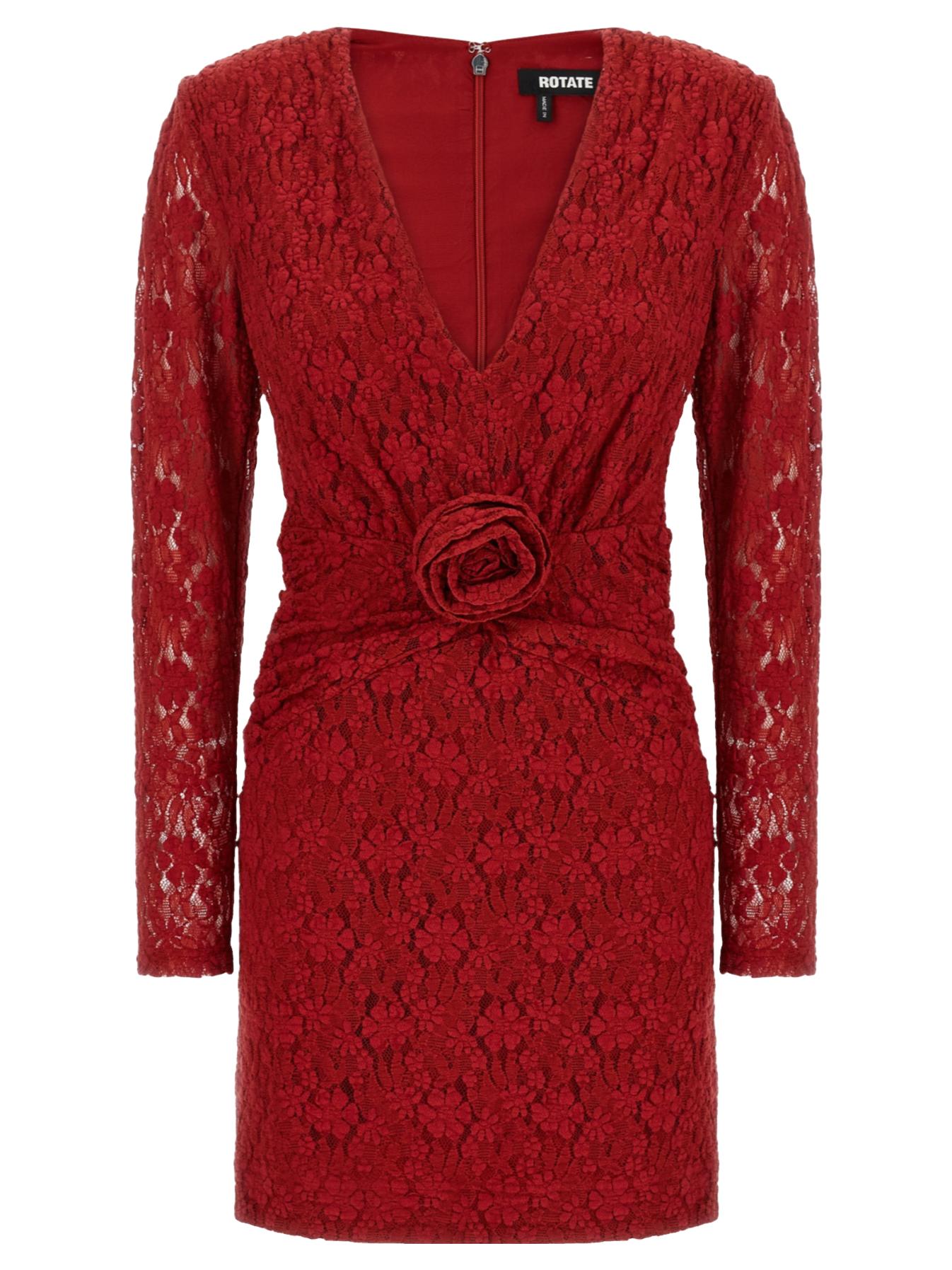 HOUSE OF CB Lisandra Crystal Trim Long Sleeve Lace Dress