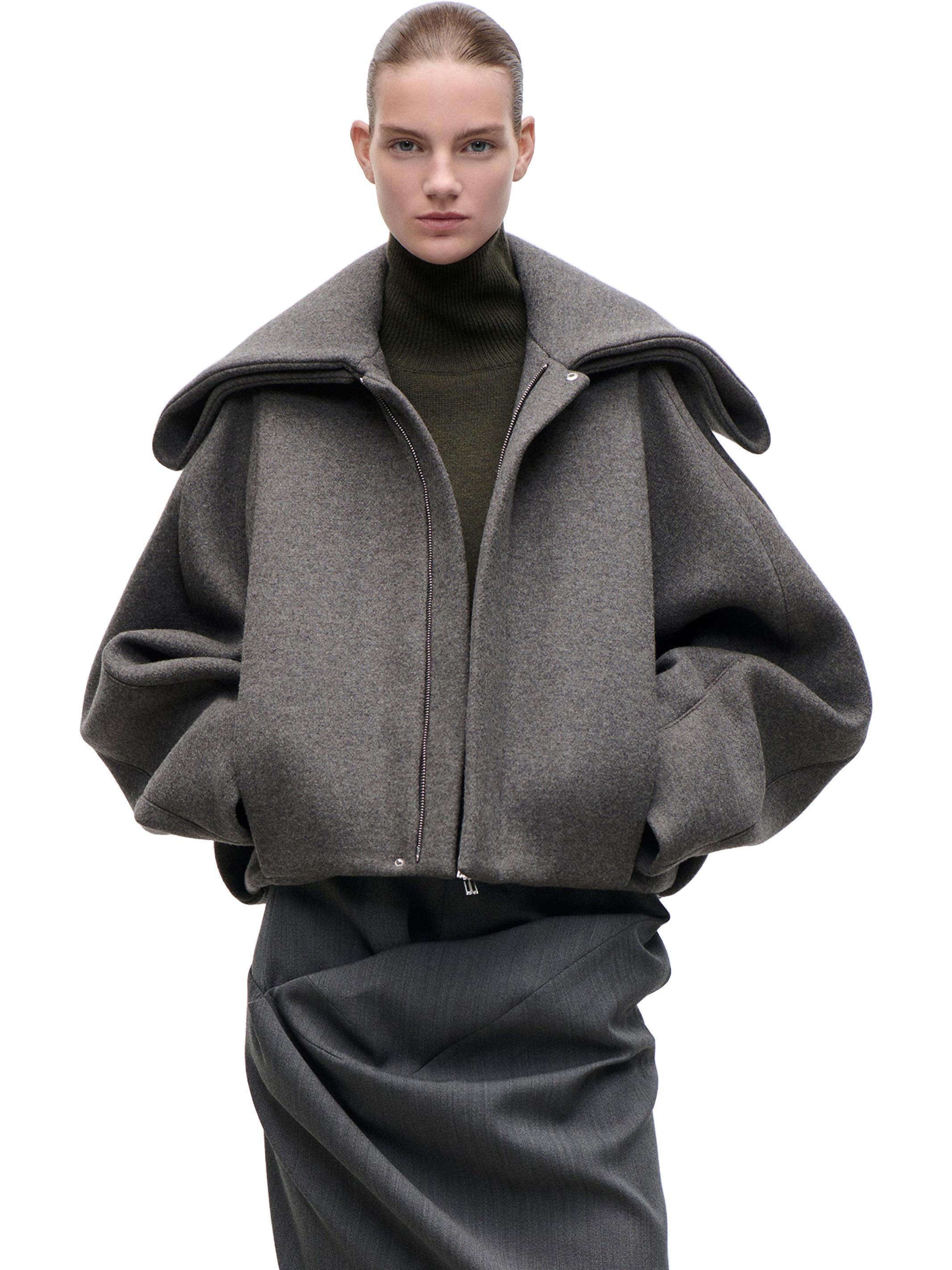VICTORIA BECKHAM Victoria Beckham Folded Collar Bomber Jacket