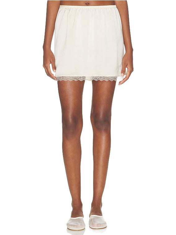 LESET LESET Barb Lace Mini Skirt