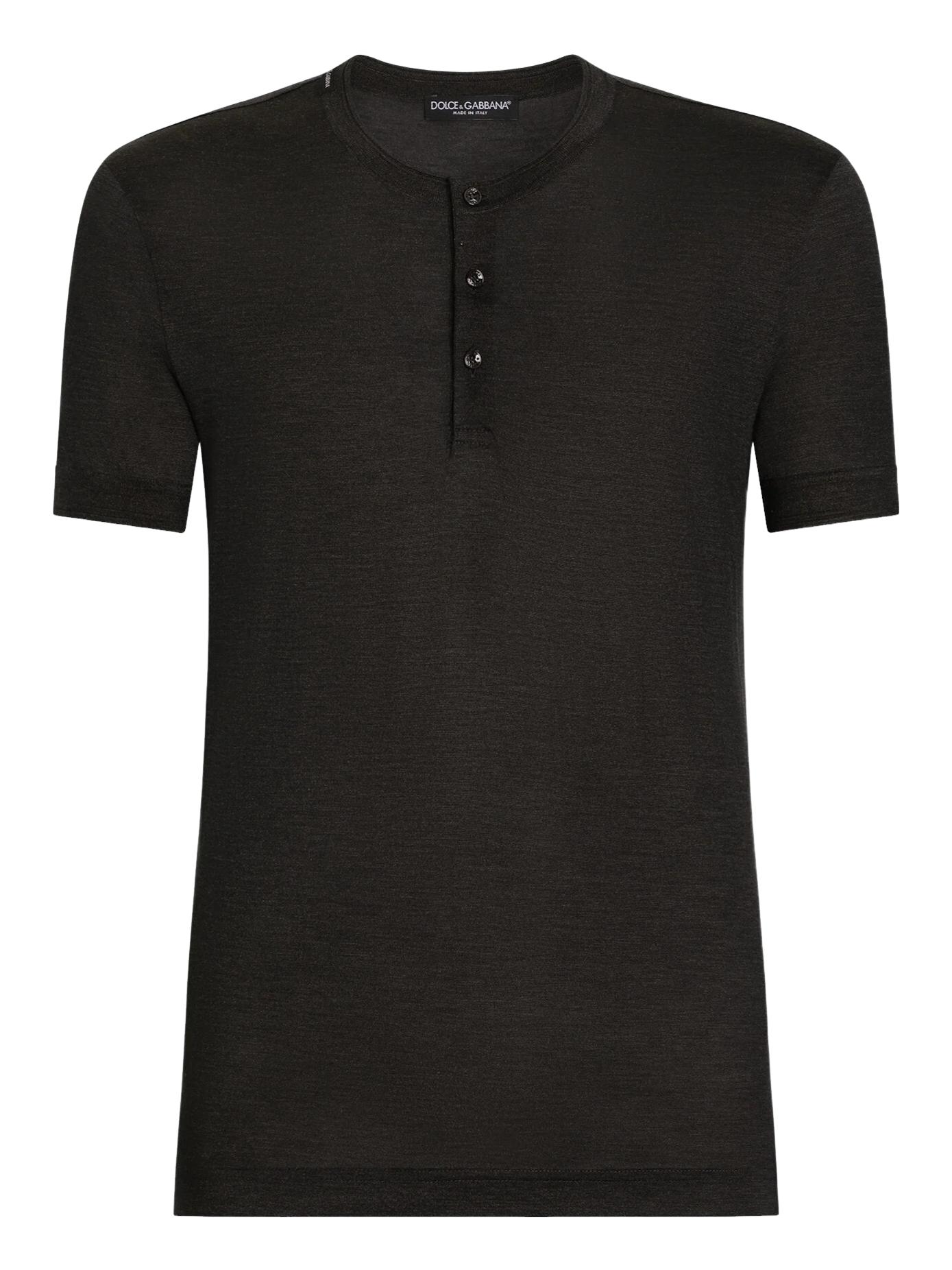 DOLCE & GABBANA Dolce Gabbana Henley Short-Sleeved T-Shirt