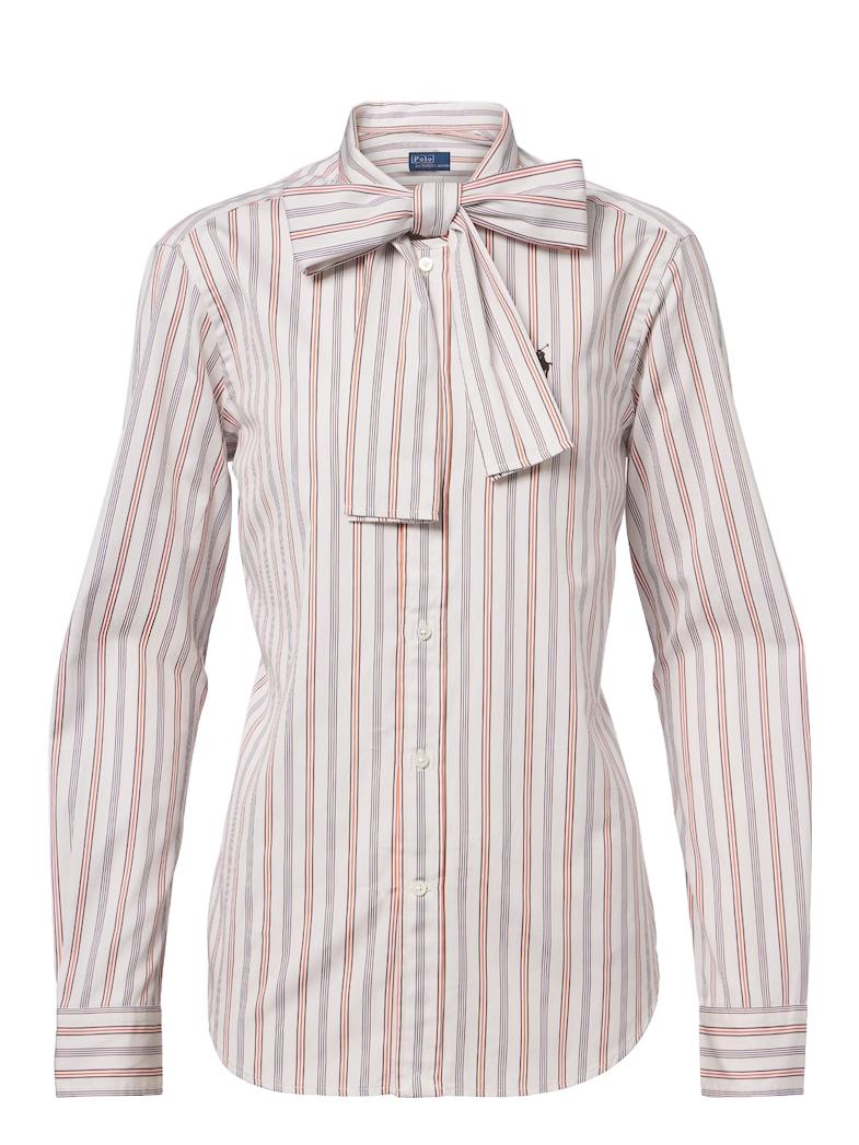POLO RALPH LAUREN Polo Ralph Lauren Striped Cotton Poplin Shirt with Bow Detail