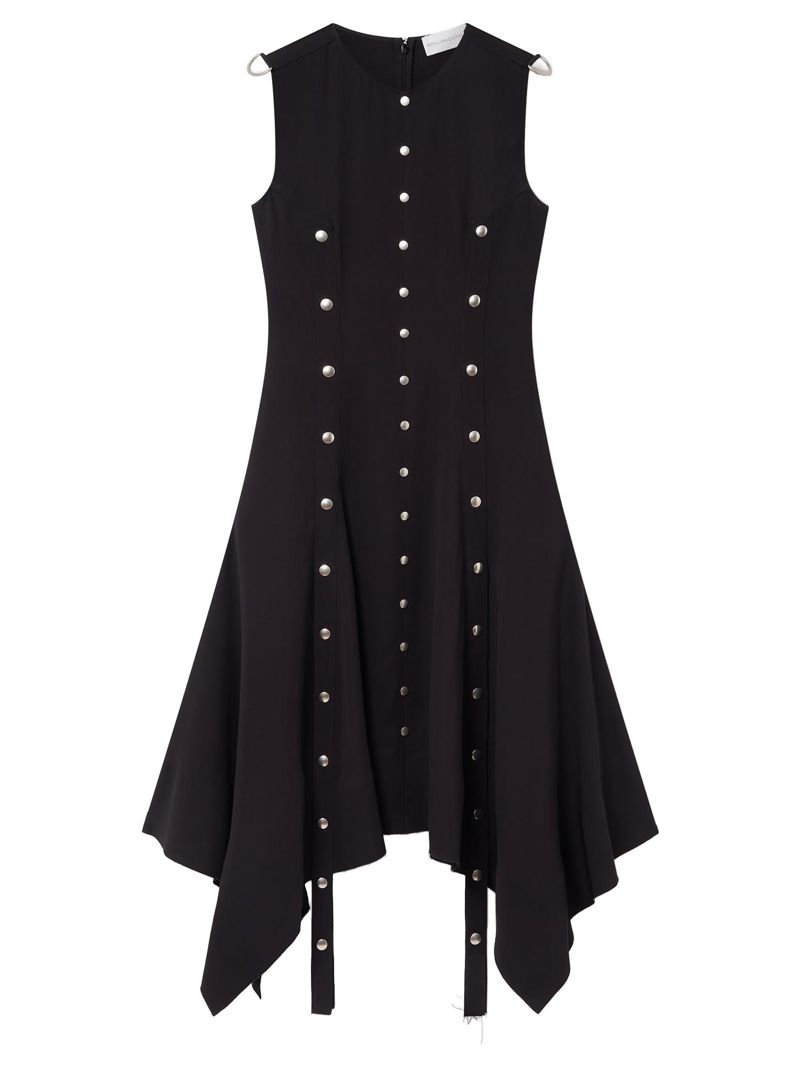 STELLA MCCARTNEY Stella McCartney Sleeveless Snap-Detail Asymmetrical Midi Dress
