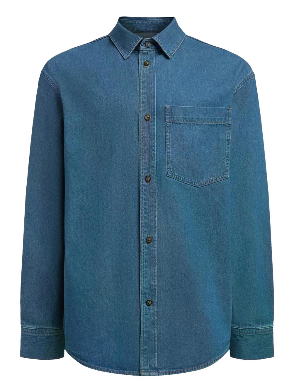 12 STOREEZ pocket denim shirt