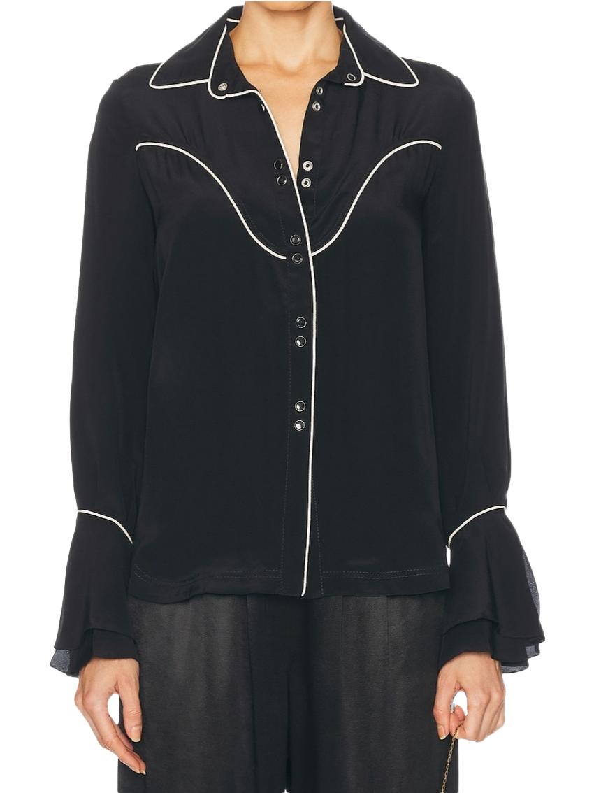 JOHANNA ORTIZ Johanna Ortiz Piped-Cuff Shirt