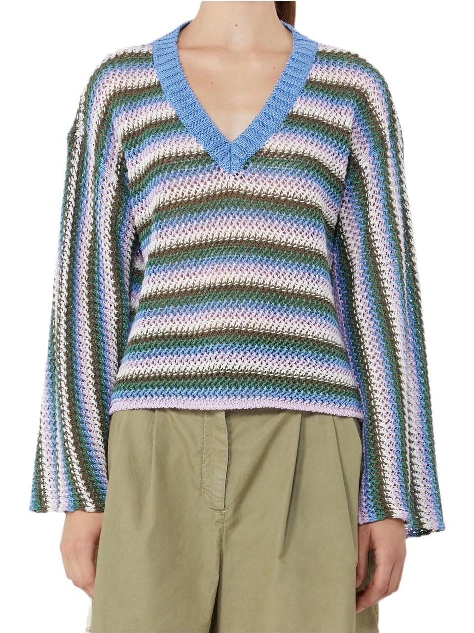 ANNA SUI Anna Sui Serape Knit Fringe Skirt