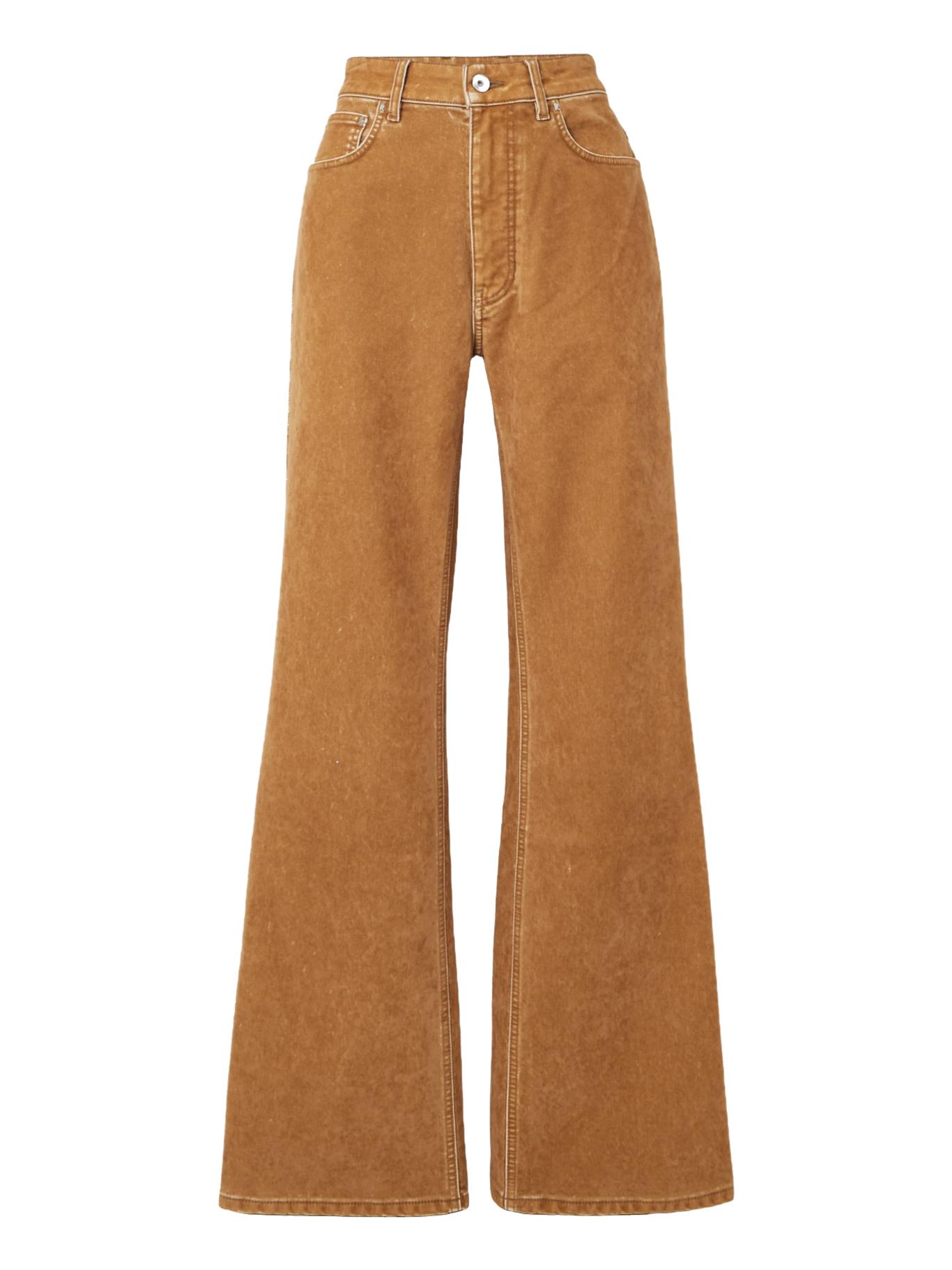 PACO RABANNE Paco Rabanne Contrast Stitching High-Waisted Flared Trousers
