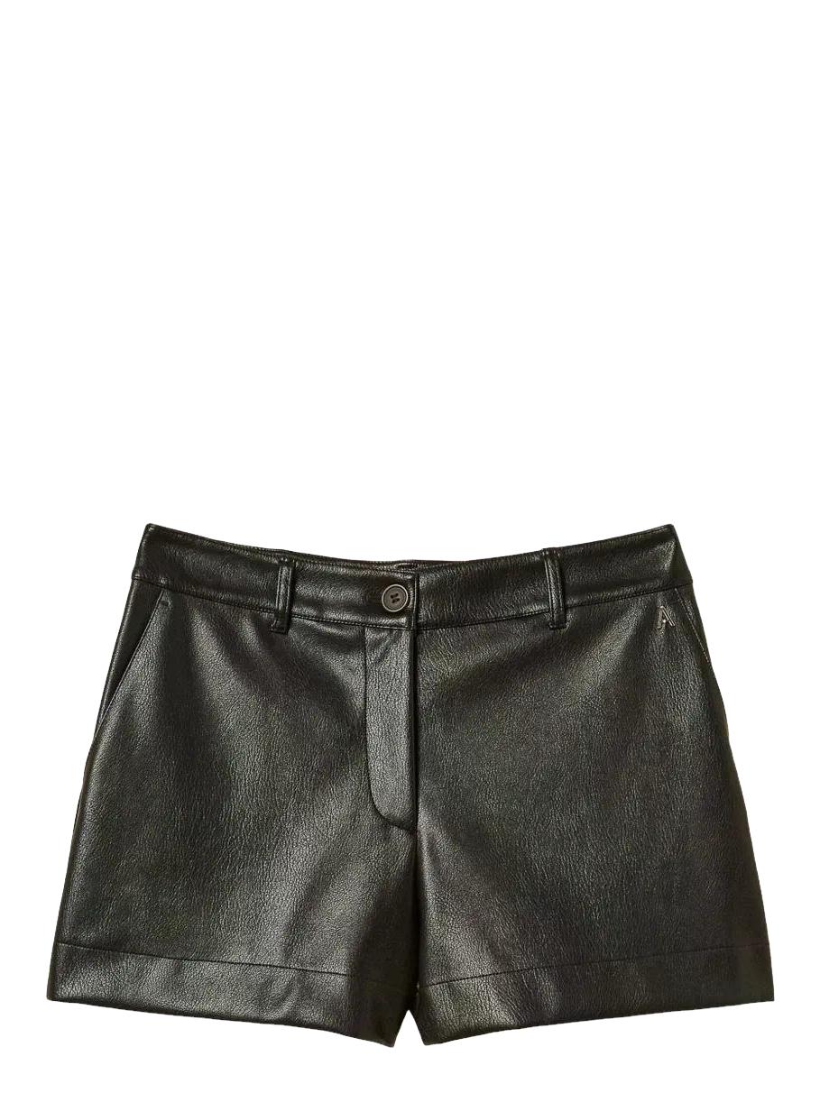 TWINSET TWINSET Faux-Leather Shorts