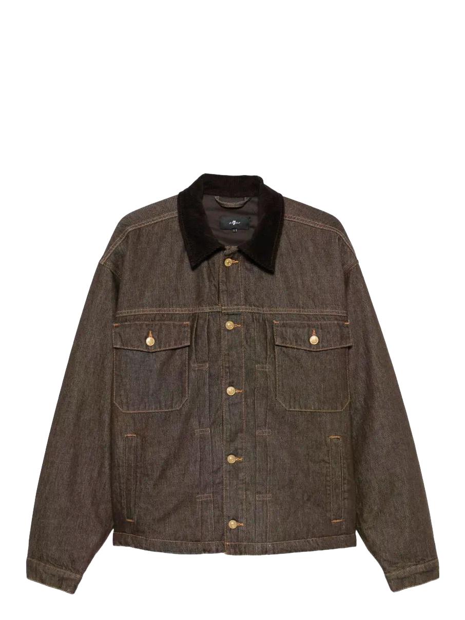 7 FOR ALL MANKIND 7 For All Mankind Corduroy Collar Denim Jacket