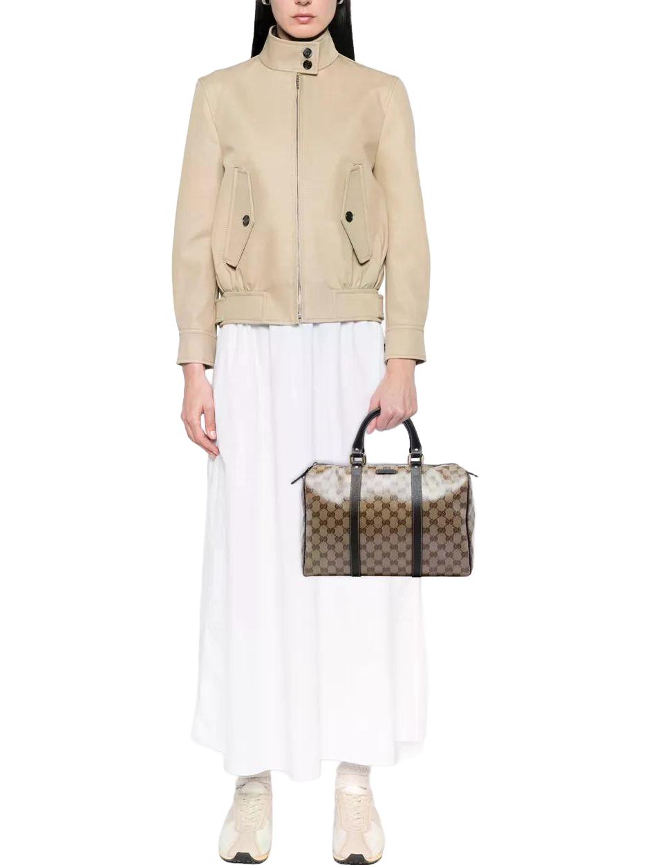 GUCCI Gucci Monogram GG Crystal Joy Boston Bag