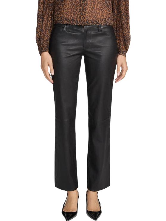 FRAME FRAME Leather Cigarette Straight Leg Pants