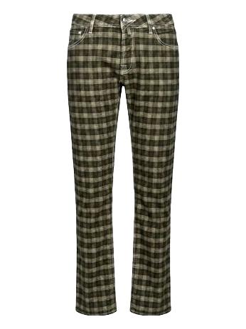 JACOB COHEN JACOB COHЁN Tartan Plaid Cotton Stretch Pants