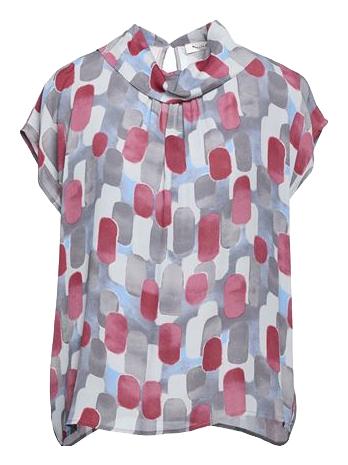 MANILA GRACE MANILA GRACE Geometric Print Viscose Top