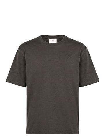 AMI man t-shirt charcoal size xl cotton