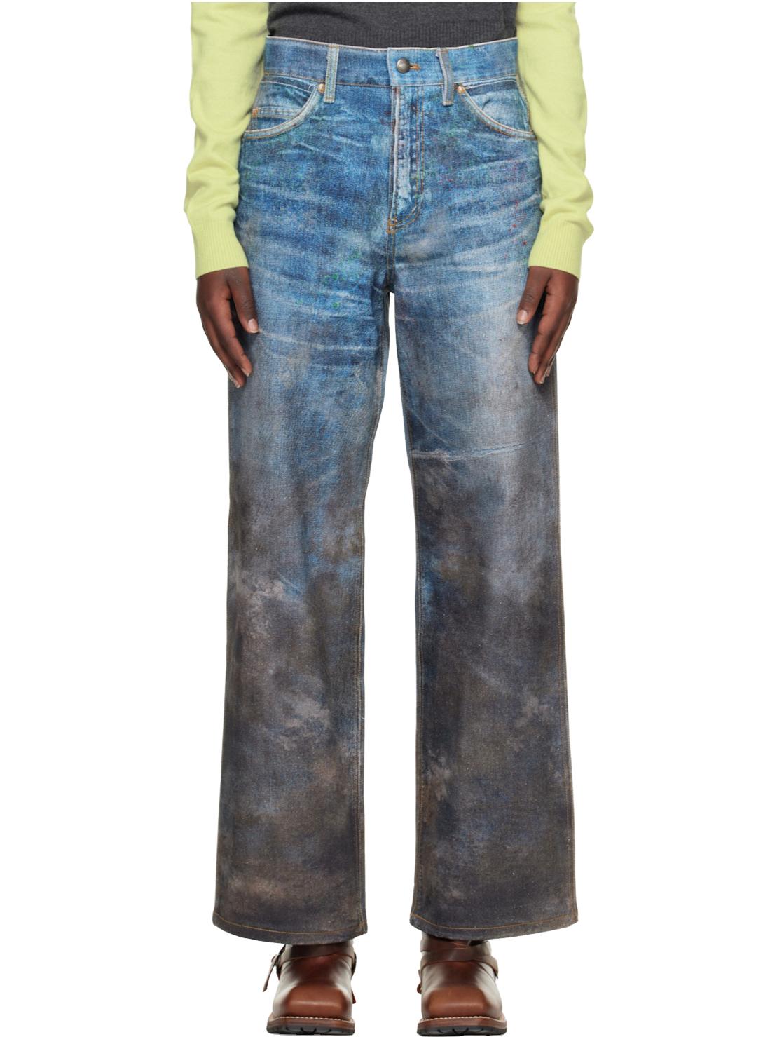 ANDERSSON BELL Andersson Bell Festival Mud Printed Jeans