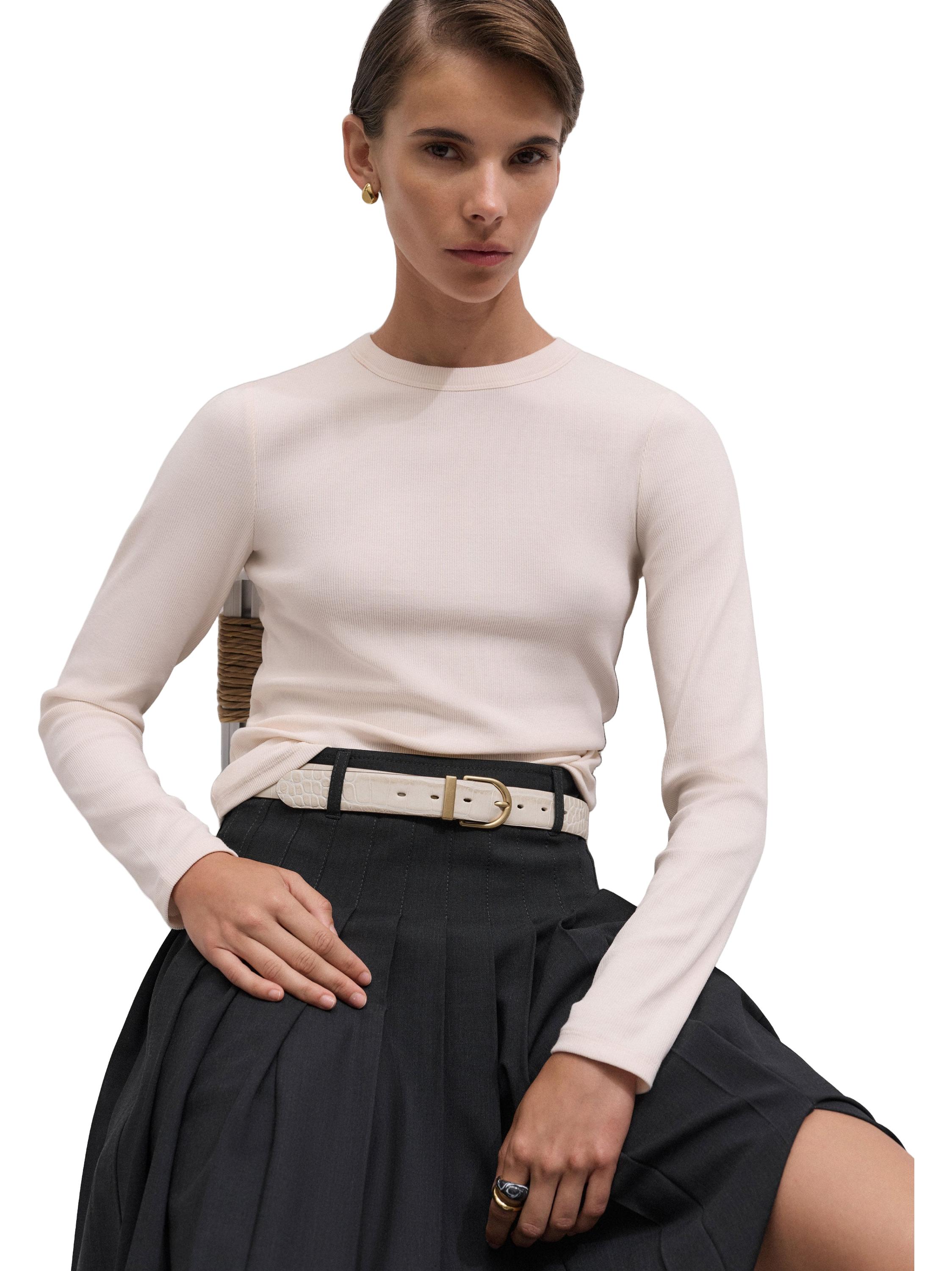 ME+EM ME+EM Ribbed Long Sleeve Top