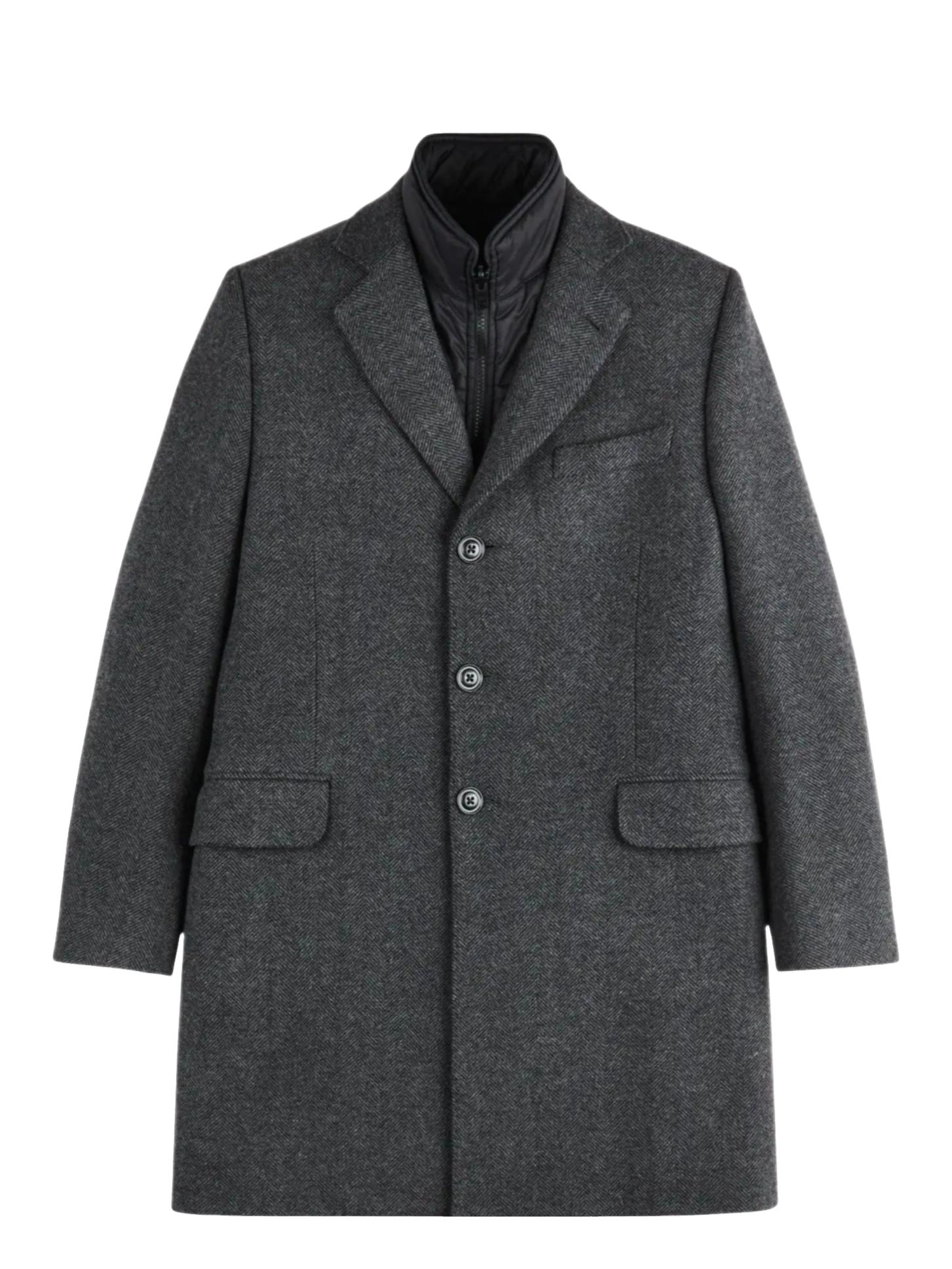 FAY Fay Herringbone Pattern Double Coat