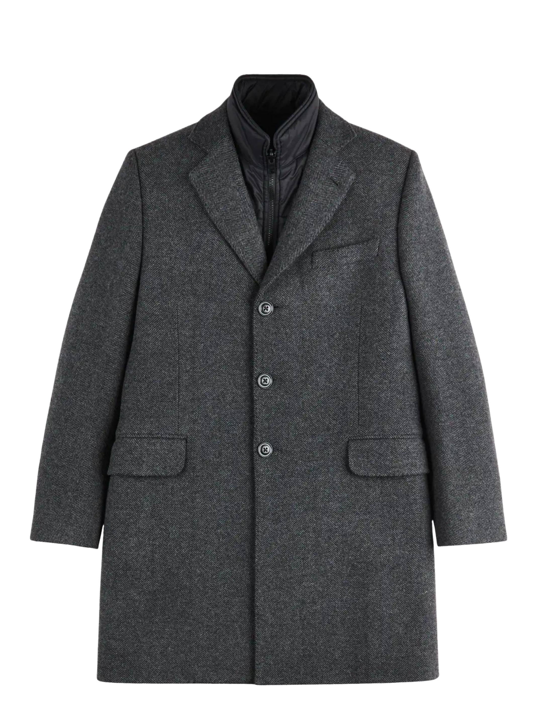 FAY Fay Herringbone Pattern Double Coat