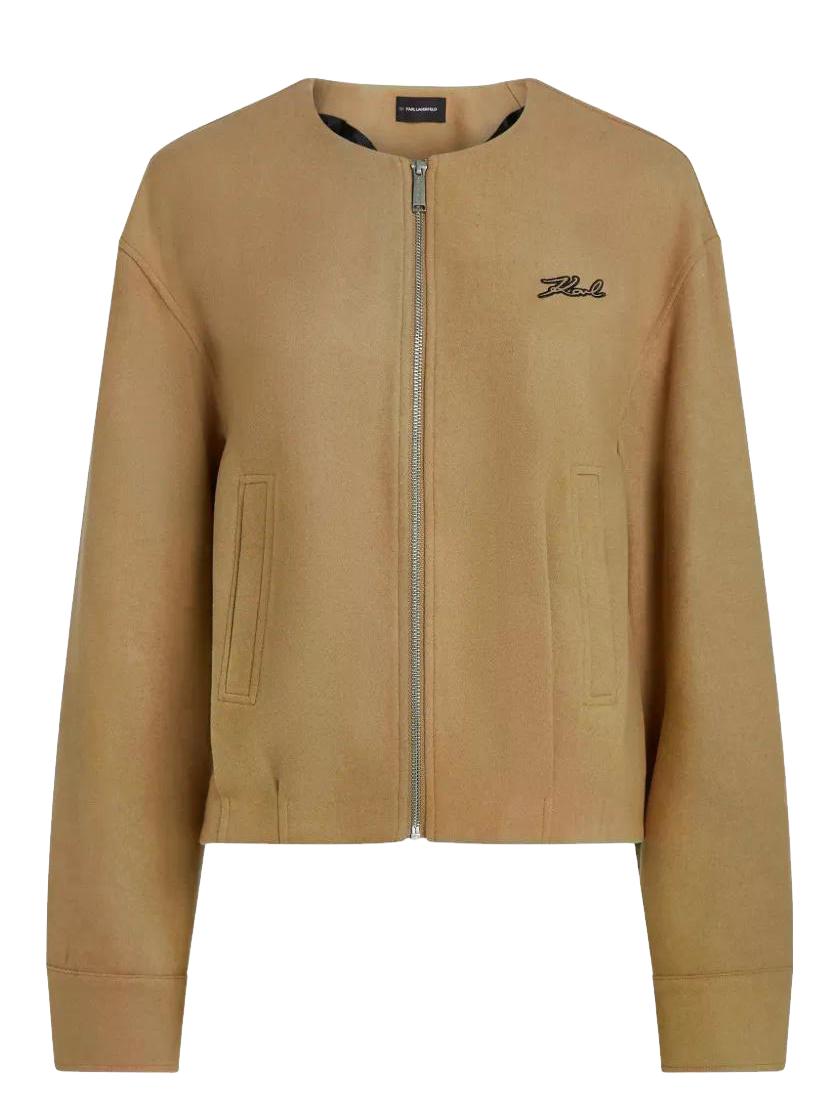 KARL LAGERFELD Karl Lagerfeld Après Ski Club Bomber Jacket