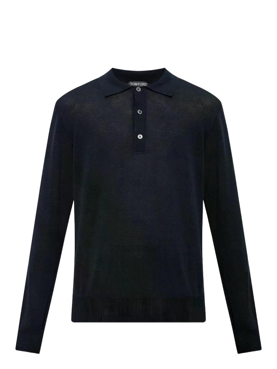 TOM FORD fine-gauge silk linen polo