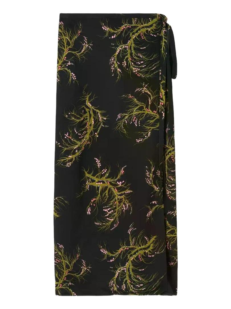 RODEBJER Rodebjer Verona Floral-Print Wrap Midi Skirt