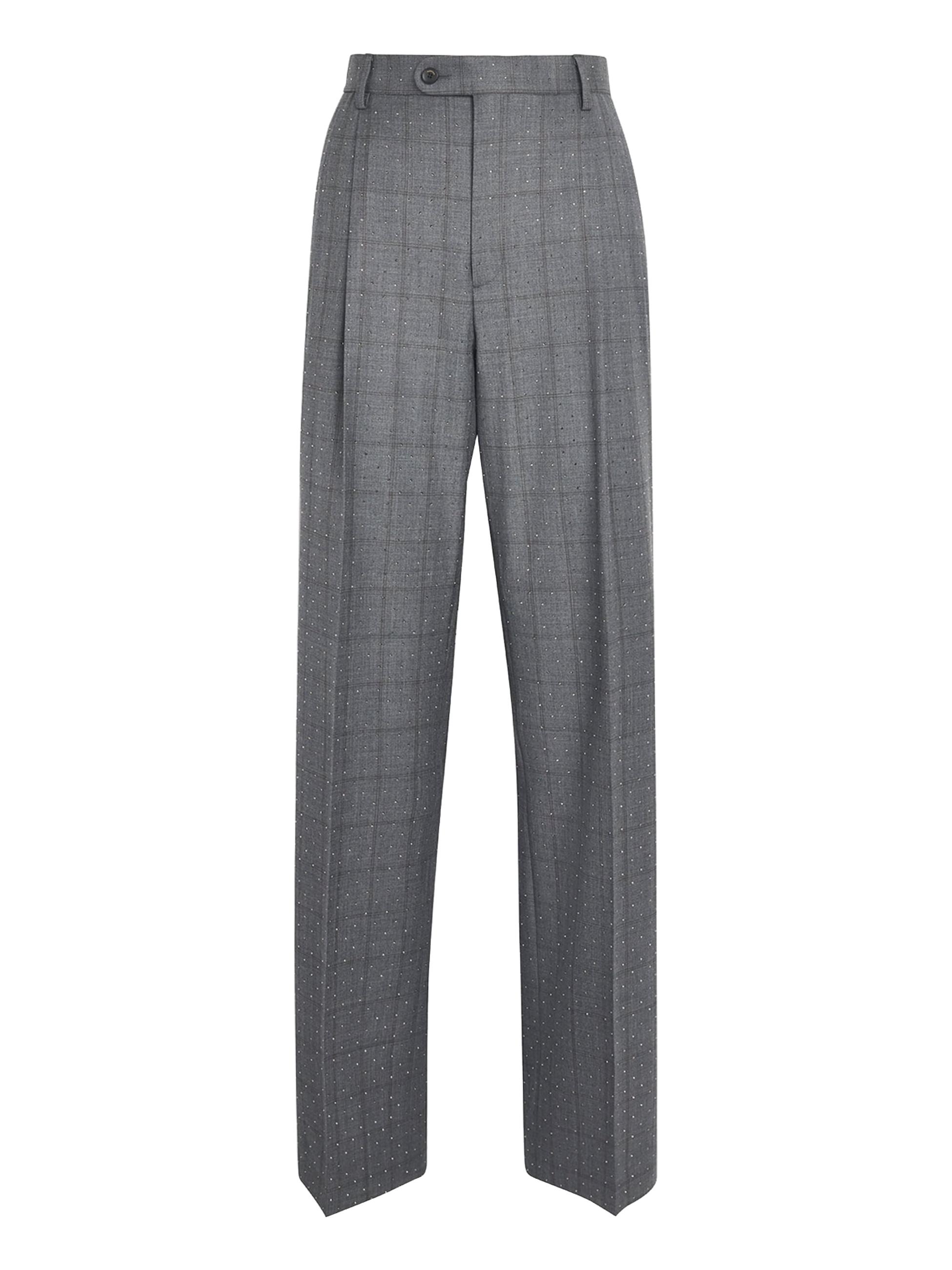 SANDRO Sandro Paris Wool Rhinestone Tailored Trousers