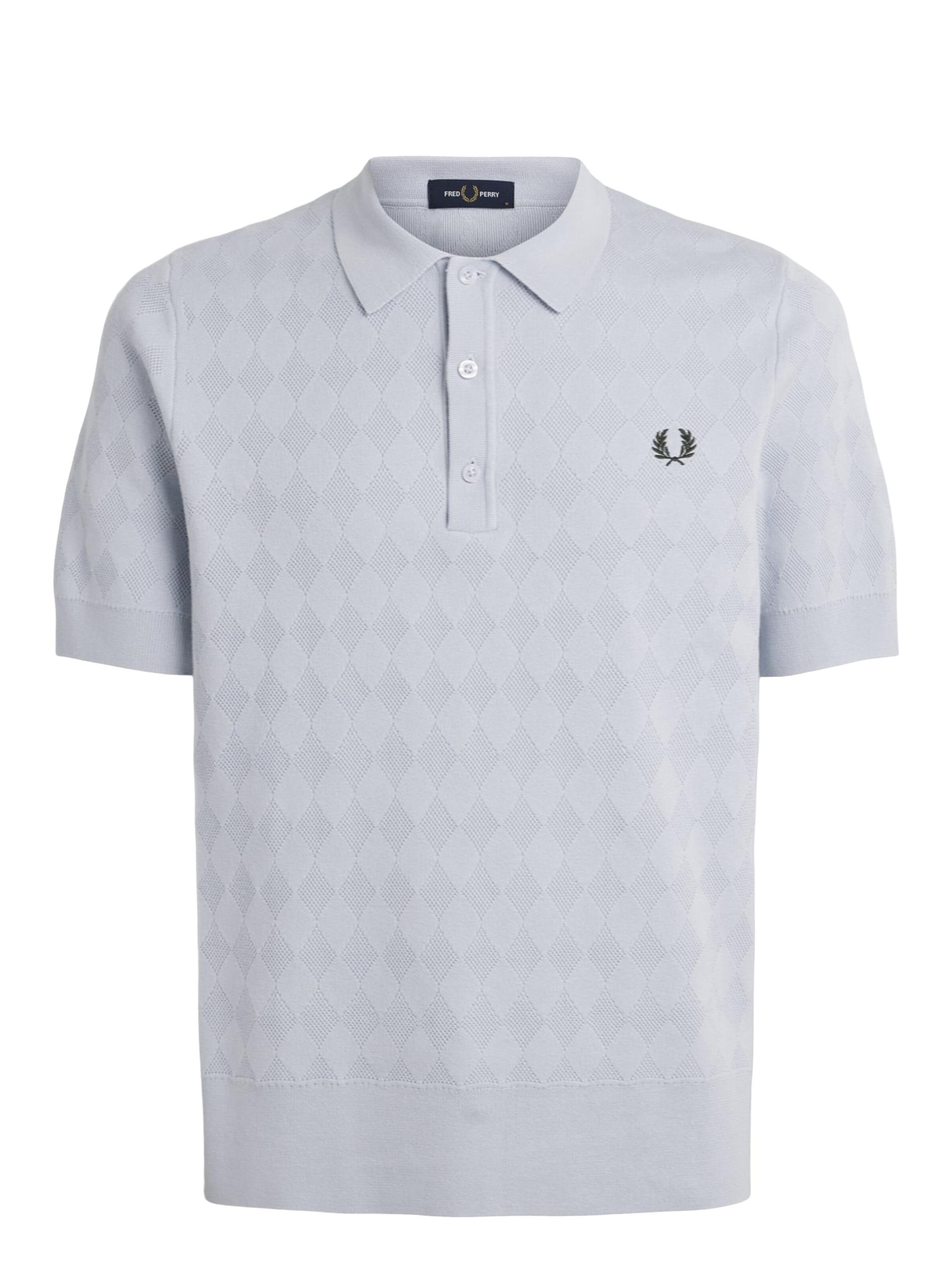 FRED PERRY cotton pointelle polo shirt