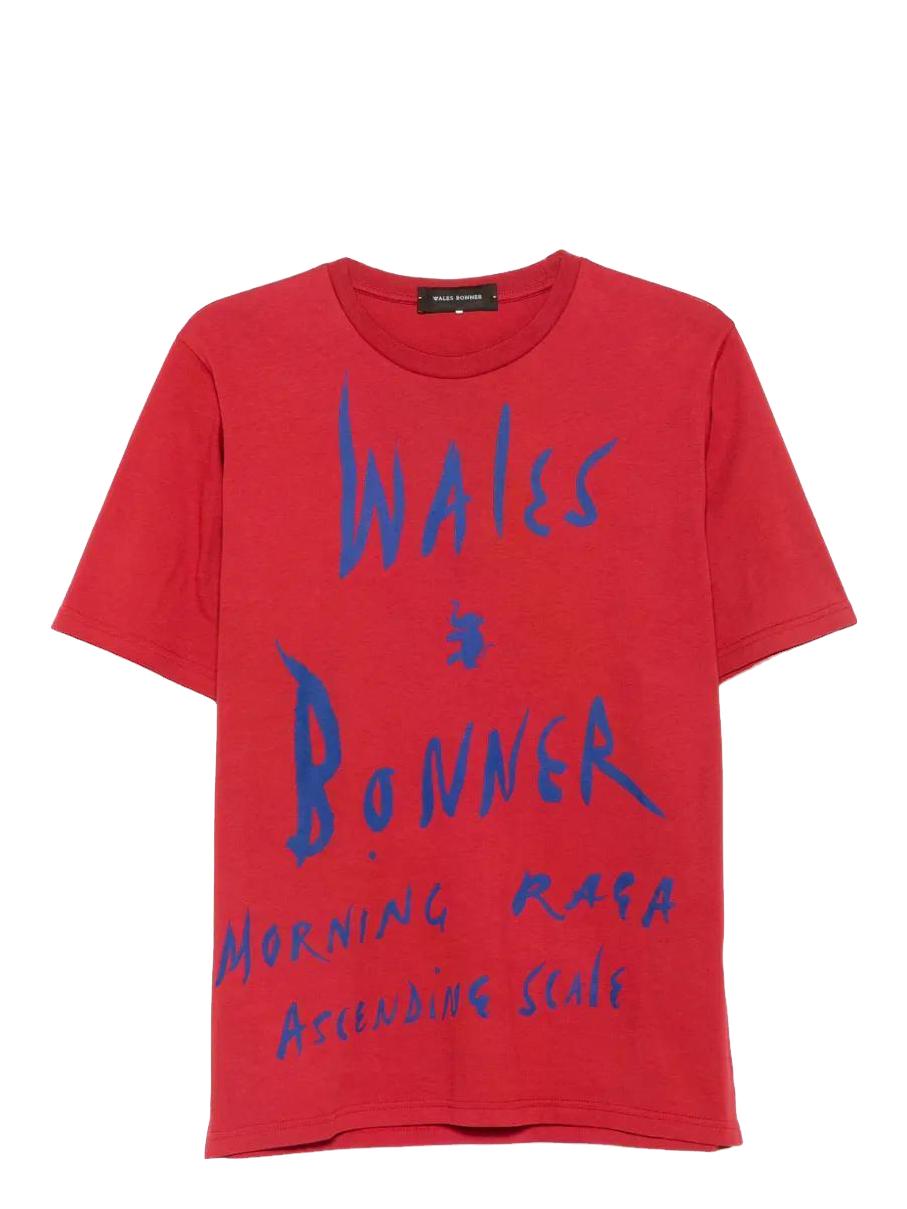 WALES BONNER logo-print crew-neck t-shirt